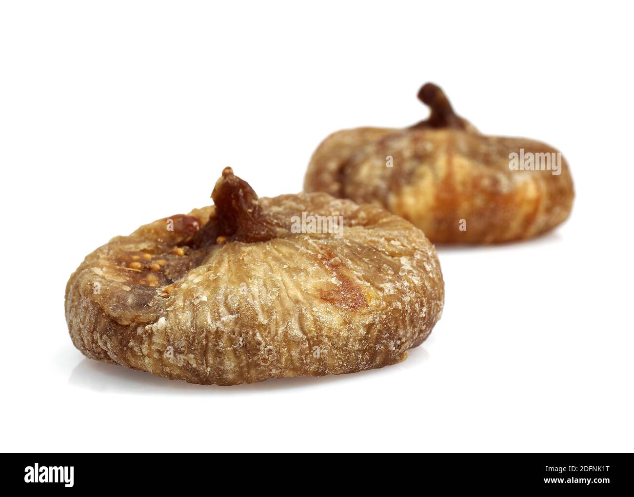 Dry Fig, ficus carica, Dried Fruits against White Background Stock ...