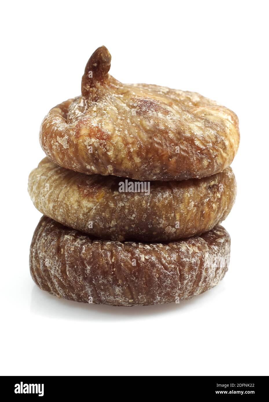 Dry Fig, ficus carica, Dried Fruits against White Background Stock ...