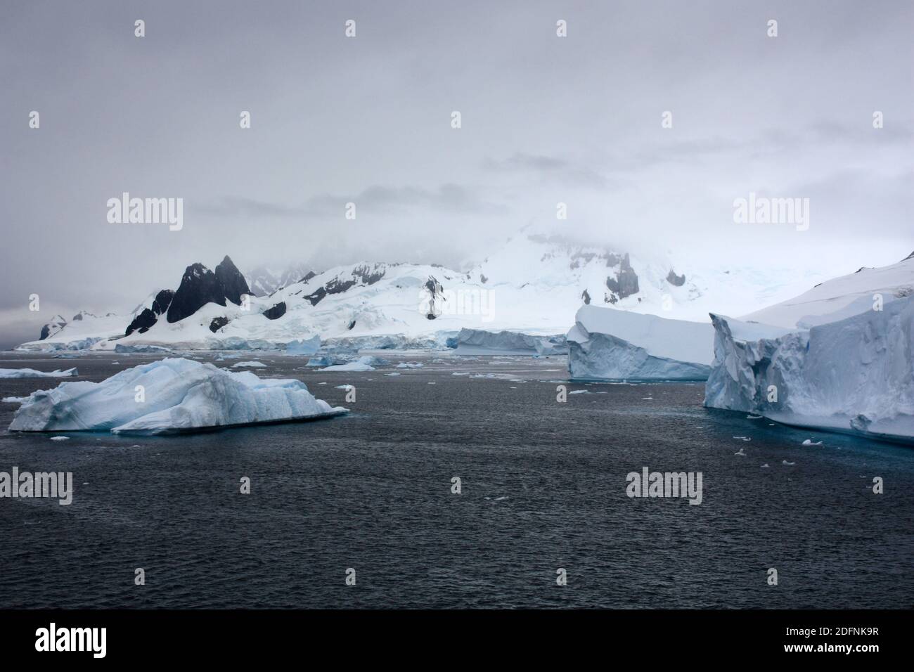 Icebergs in Danco Island Bay, Antarctica Stock Photo - Alamy