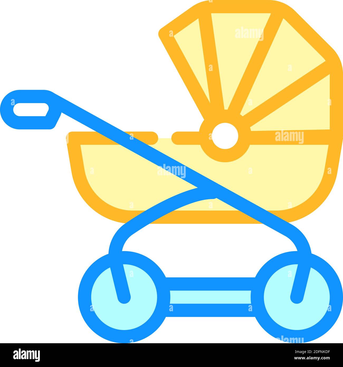baby stroller color icon vector illustration color Stock Vector Image ...