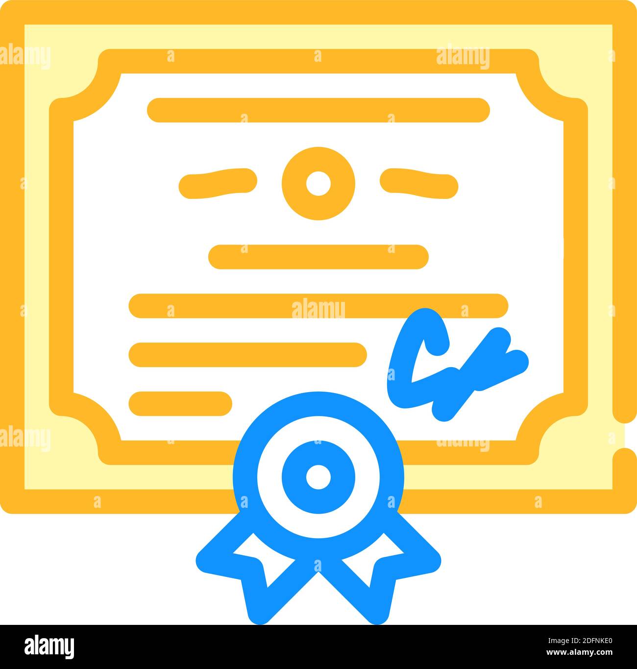 university diploma color icon vector illustration color Stock Vector ...