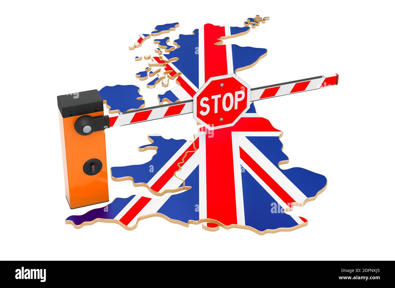 Border close in the United Kingdom. Customs and border protection ...