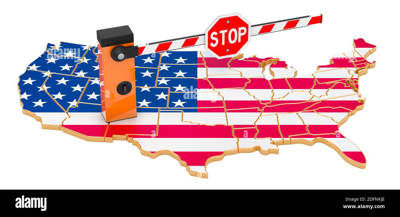 Border close in the United States. Customs and border protection ...