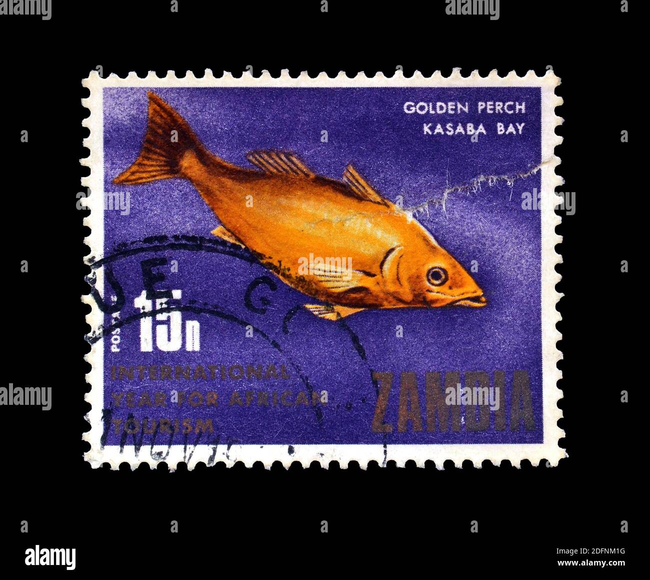 Zambia - circa 1969 : Cancelled postage stamp printed by Zambia, that ...