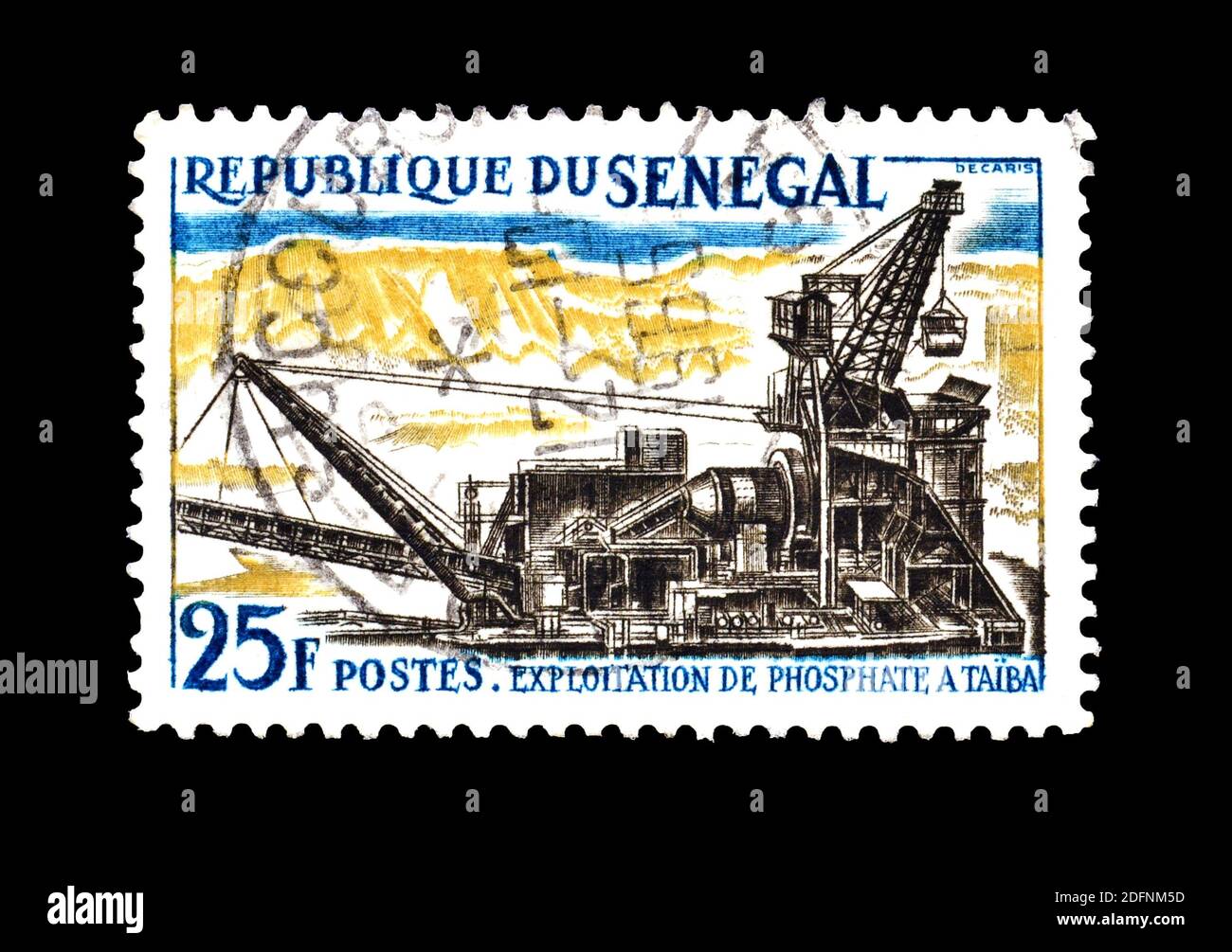 Senegal - circa 1964 : Cancelled postage tamp printed by Senegal, that ...