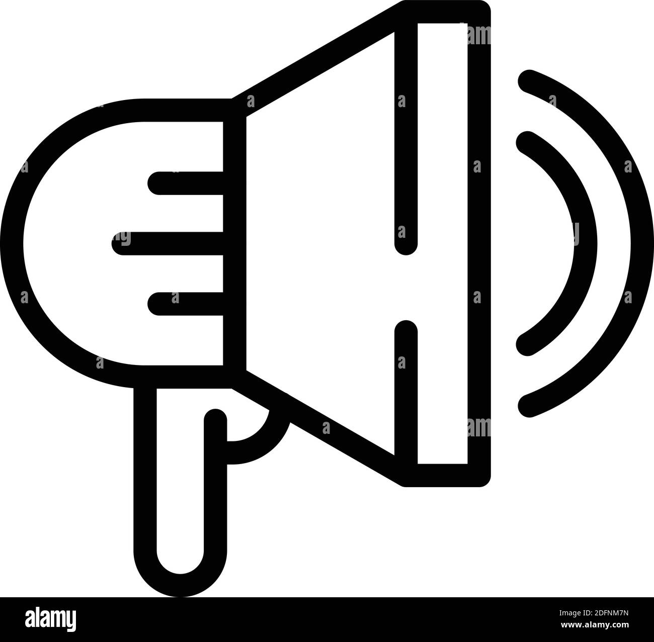 Advertise job icon. Outline advertise job vector icon for web design ...