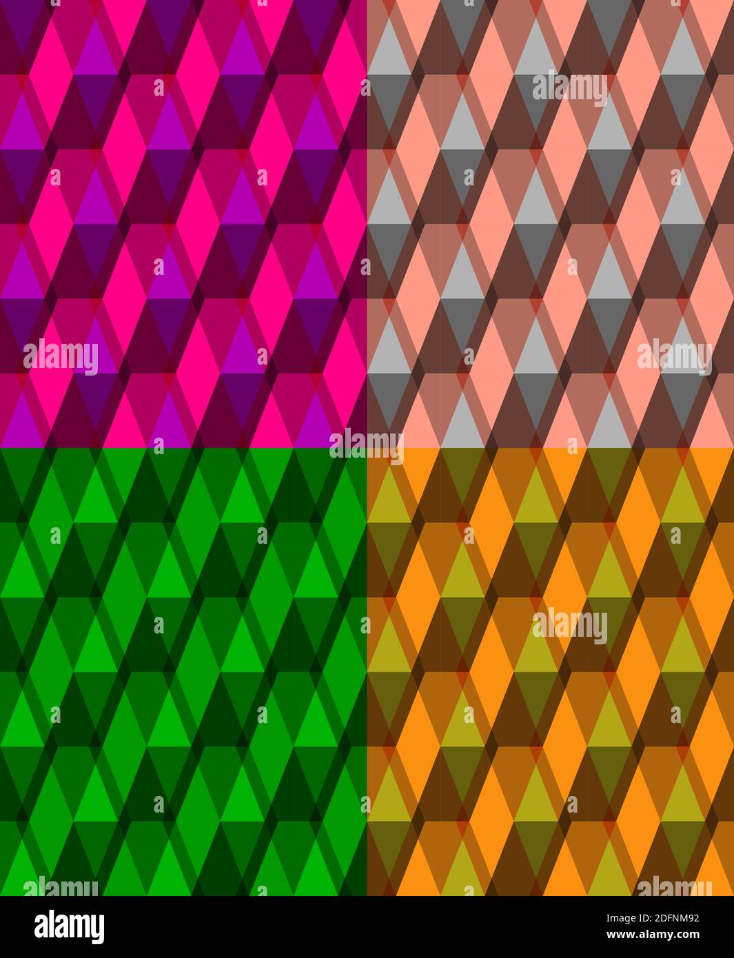 Ornamental geometric seamless pattern. Modern rhomb pixel perfect ...
