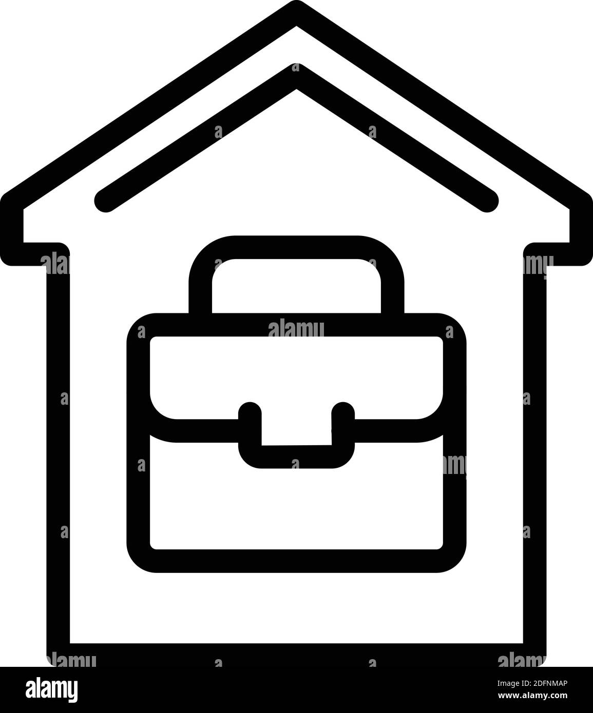 Remote work icon. Outline remote work vector icon for web design ...