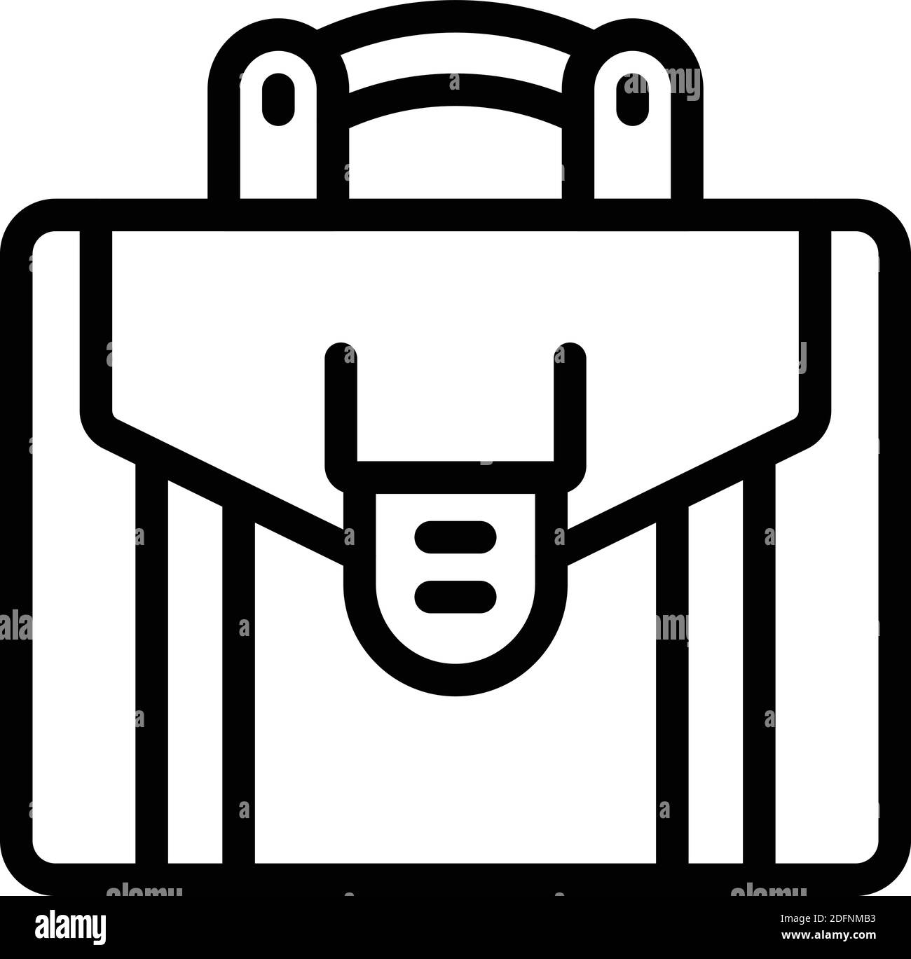 Office briefcase icon. Outline office briefcase vector icon for web ...