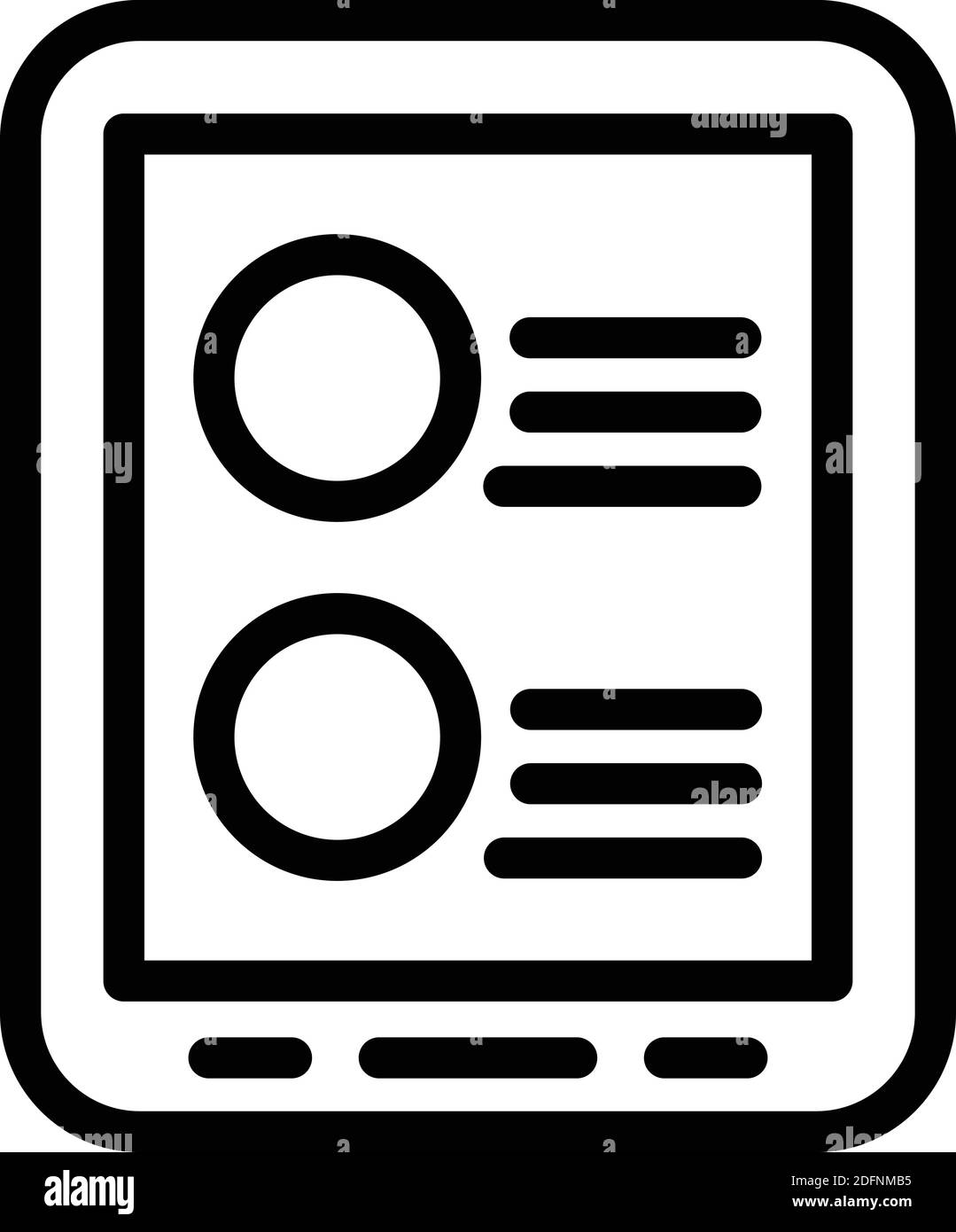 Online job position icon. Outline online job position vector icon for ...