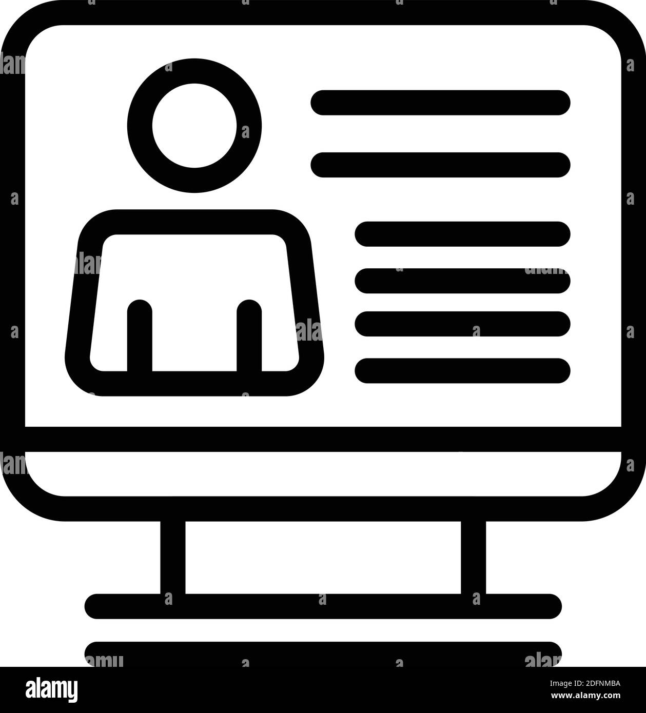 Business web call icon. Outline business web call vector icon for web ...