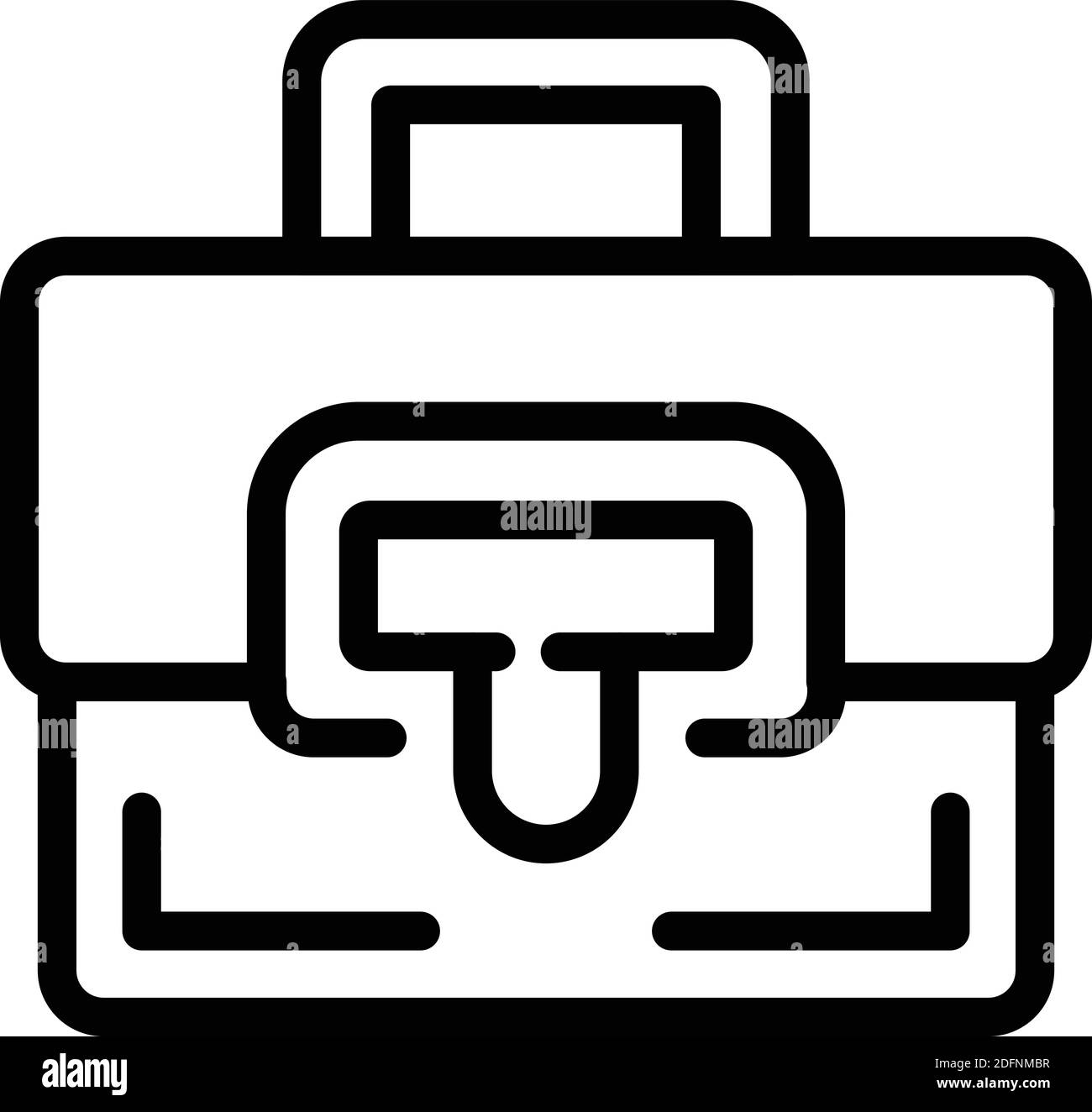 Travel briefcase icon. Outline travel briefcase vector icon for web ...