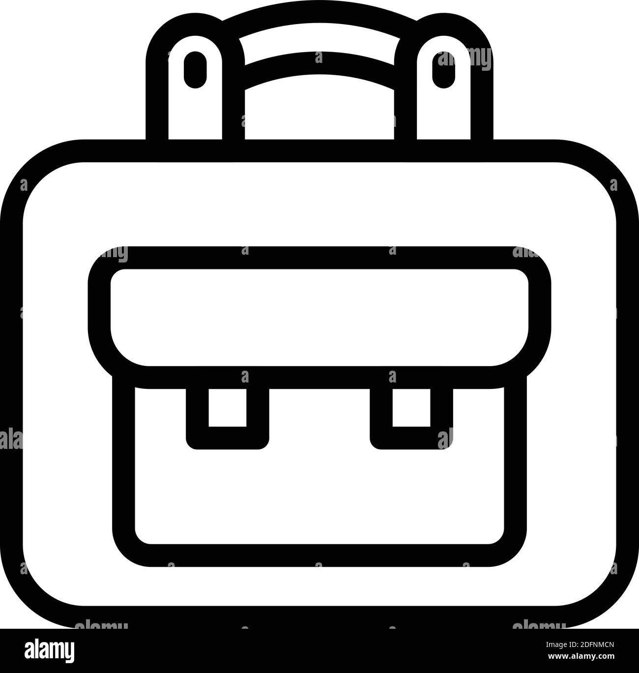 Briefcase icon. Outline briefcase vector icon for web design isolated ...