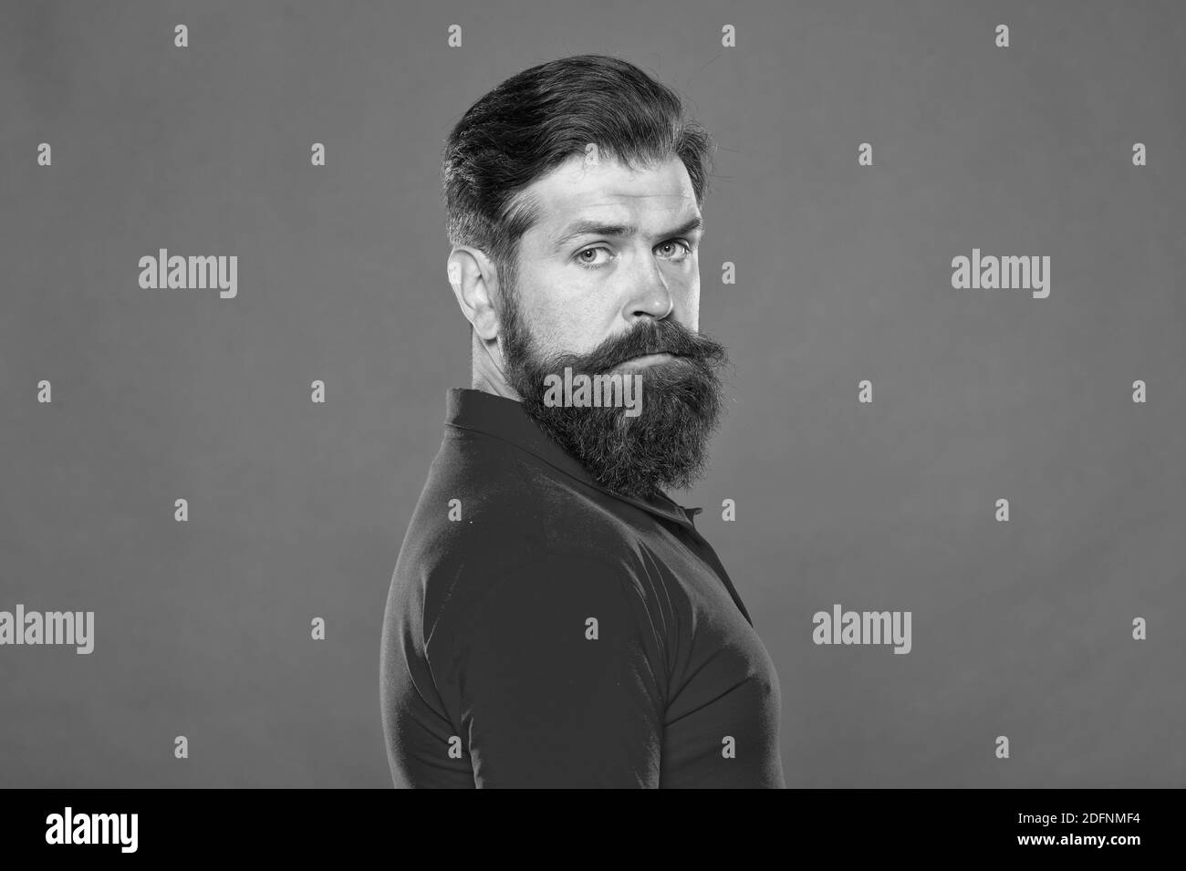 Man cut red beard Black and White Stock Photos & Images - Alamy