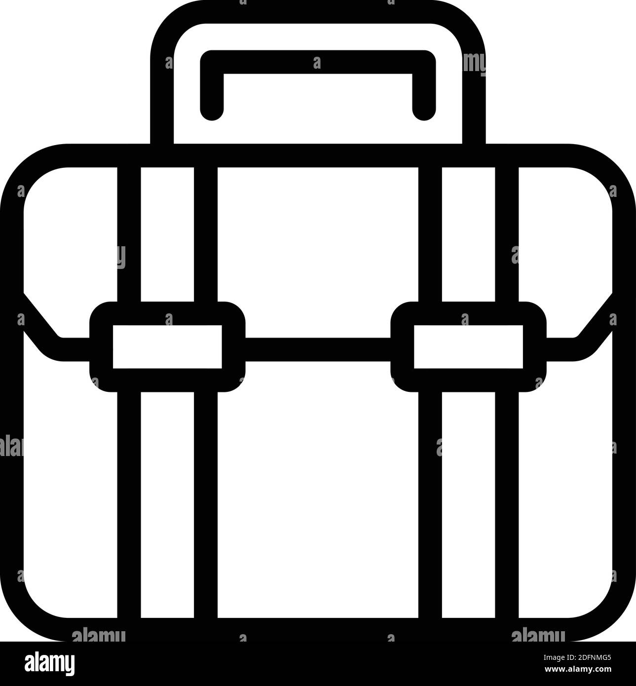 Work briefcase icon. Outline work briefcase vector icon for web design ...