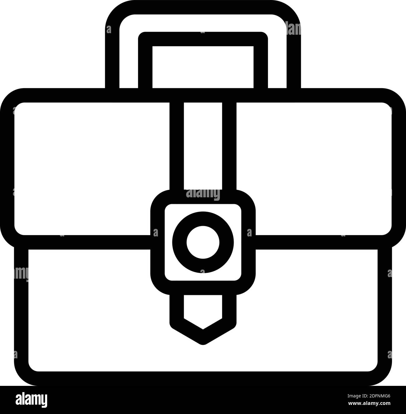 Student briefcase icon. Outline student briefcase vector icon for web ...