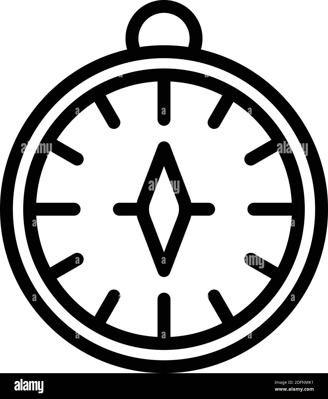 Compass opportunity icon. Outline compass opportunity vector icon for ...