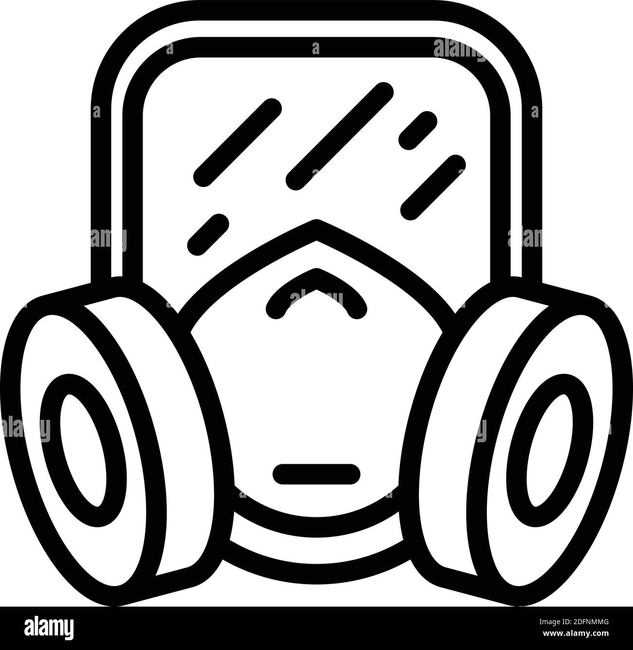 Toxic mask icon. Outline toxic mask vector icon for web design isolated ...