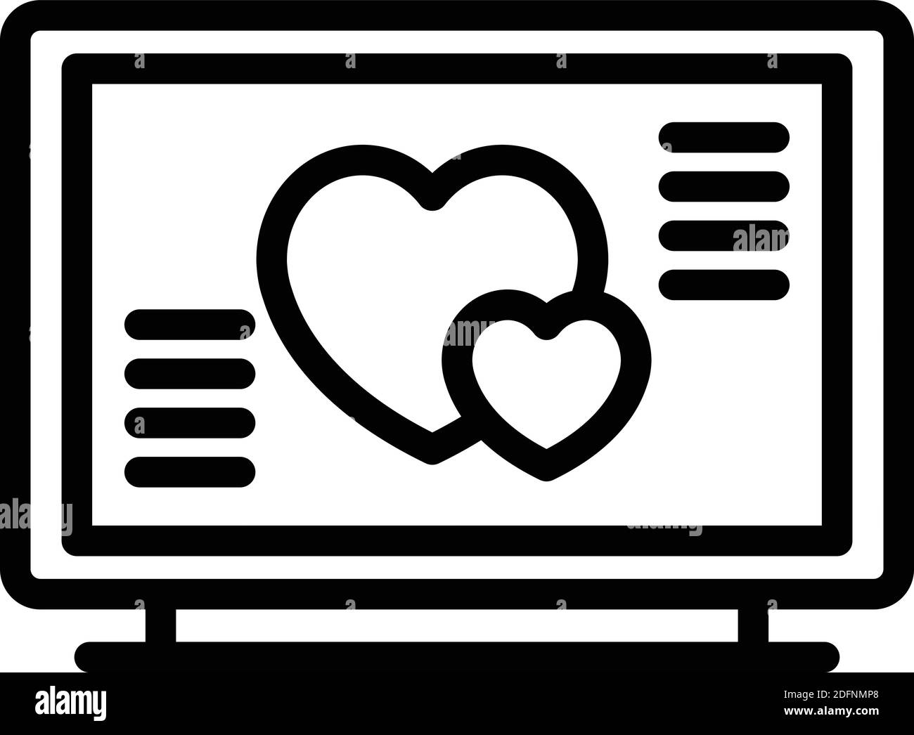 Telemedicine icon. Outline telemedicine vector icon for web design ...