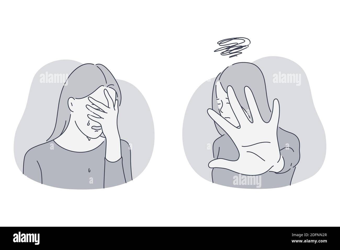 Crying news Stock Vector Images - Alamy