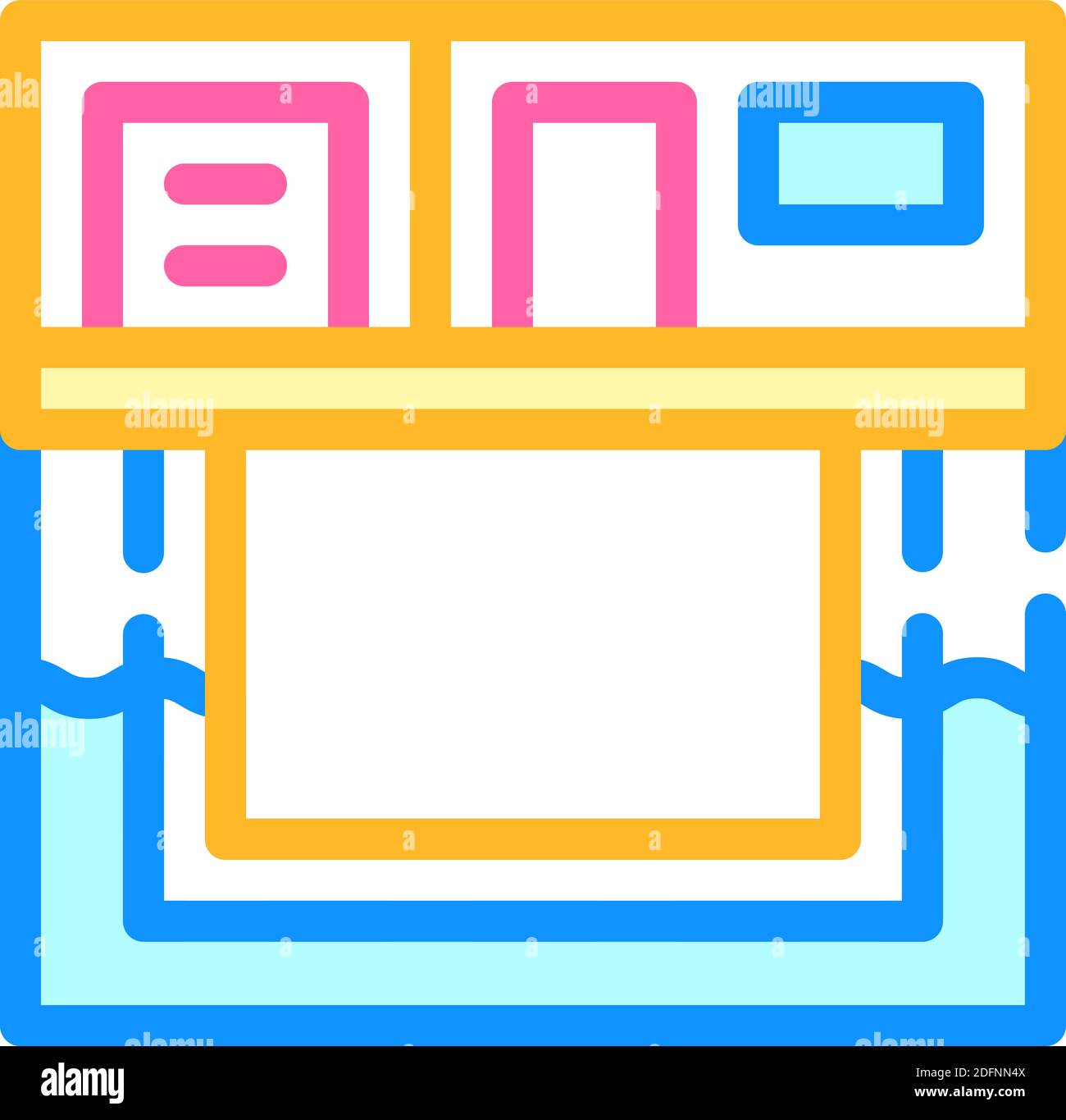 basement waterproofing system color icon vector illustration Stock ...