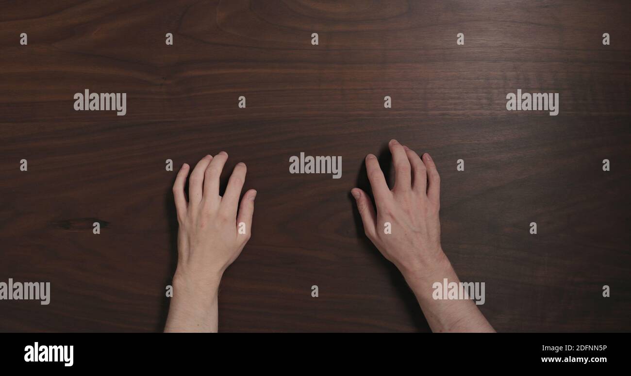 Fingers tapping on table hi-res stock photography and images - Alamy