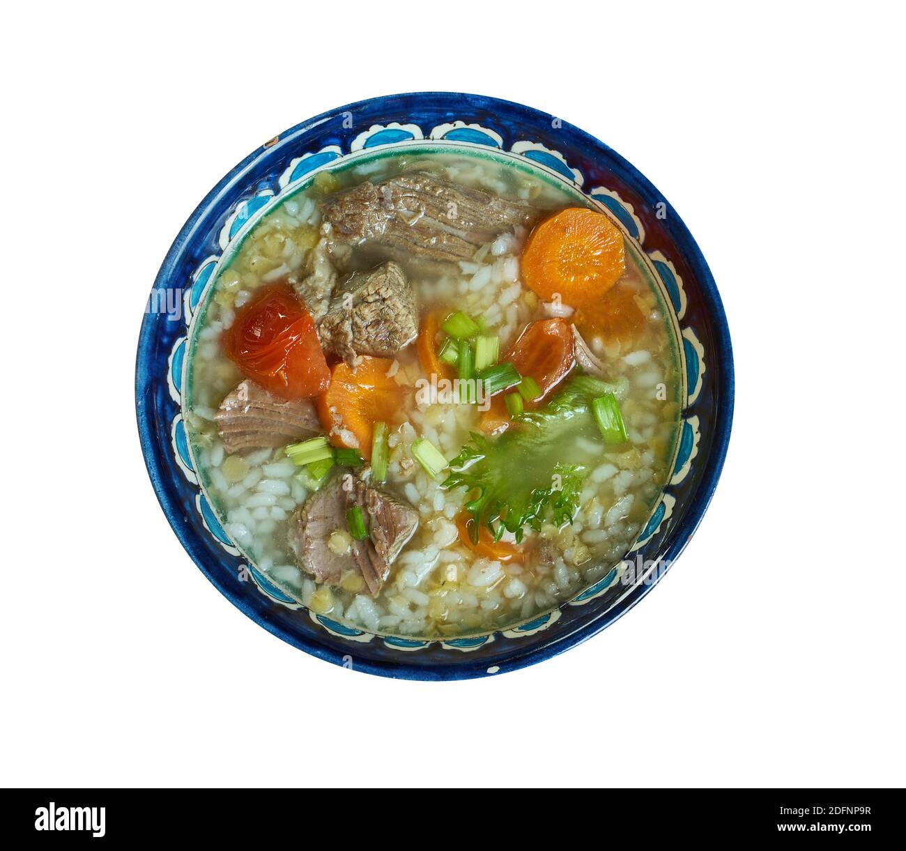 Kurban chorba - Traditional bulgarian soup Stock Photo - Alamy