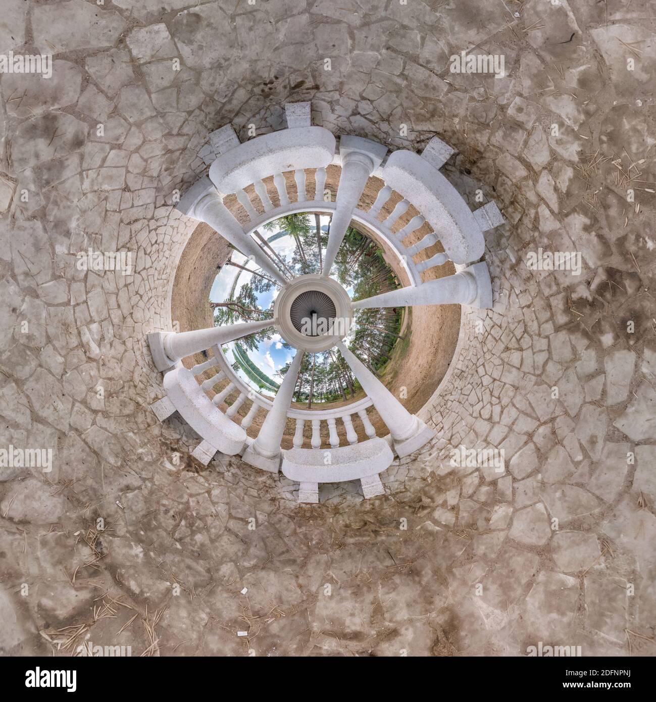 Little planet transformation of spherical panorama 360 degrees ...