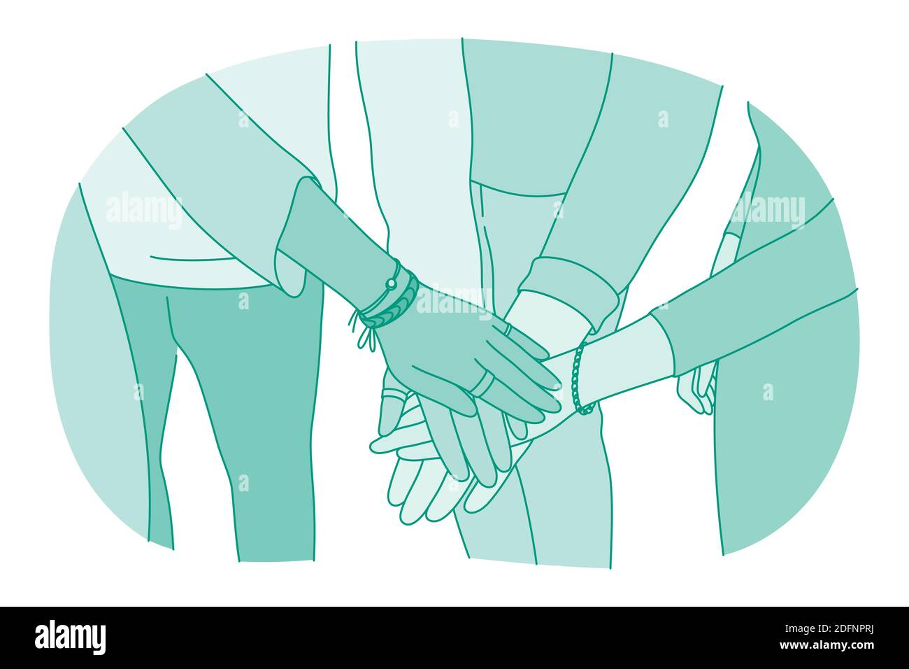 Unity, partnership, Teamwork concept Stock Vector Image & Art - Alamy