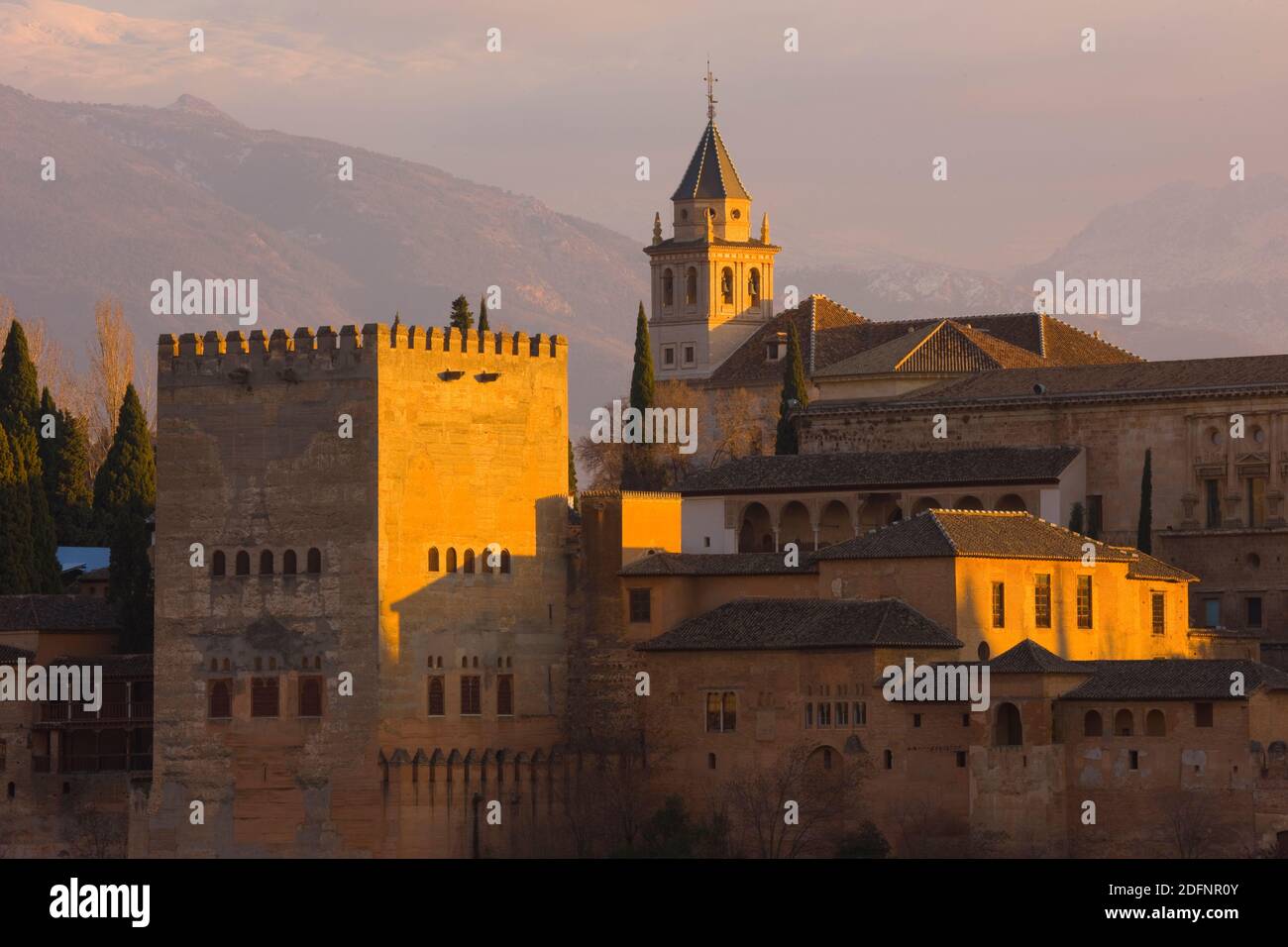 Alhambra, UNESCO World Heritage Site. Granada City. Andalusia, Southern ...
