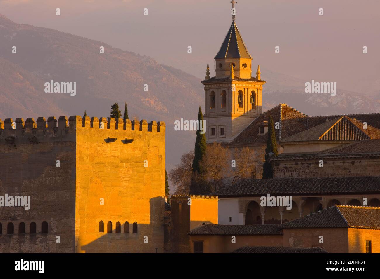 Alhambra, UNESCO World Heritage Site. Granada City. Andalusia, Southern ...