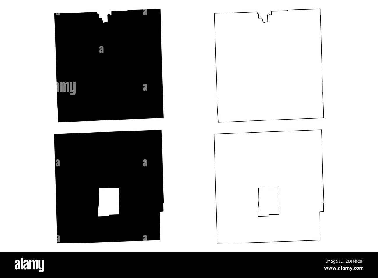 Map of warren michigan Black and White Stock Photos & Images - Alamy