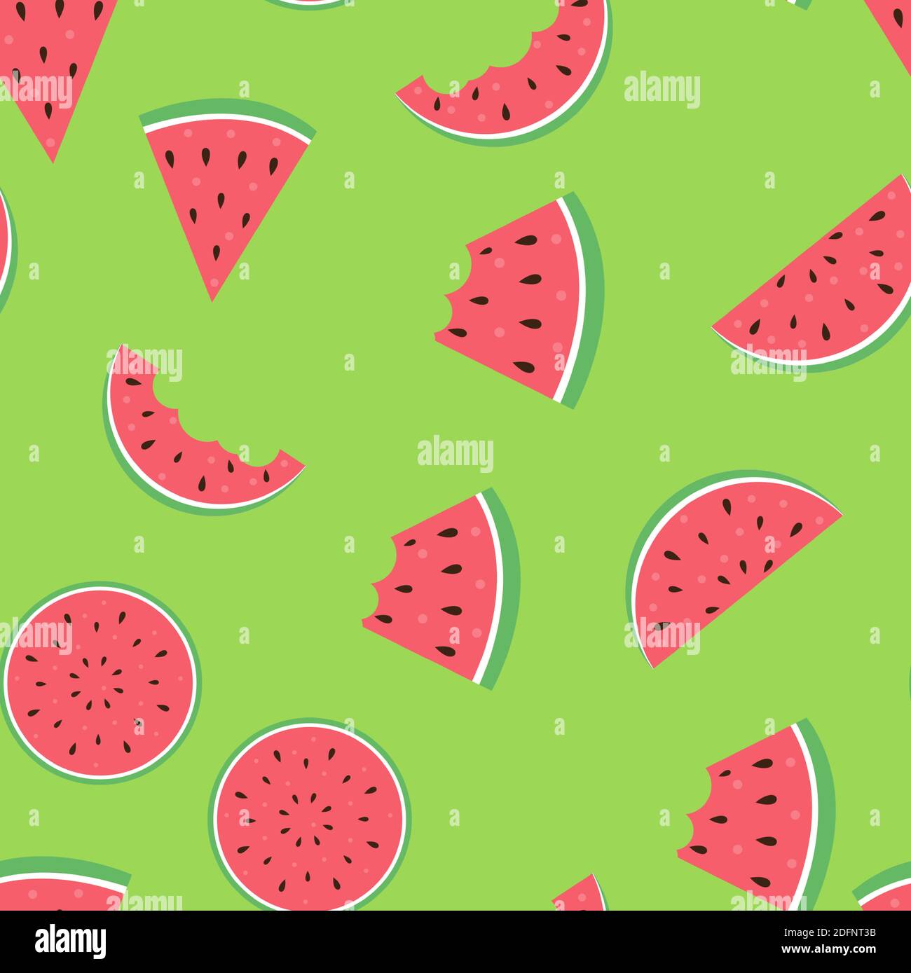 Watermelon Seamless Pattern Background. Vector Illustration Stock ...