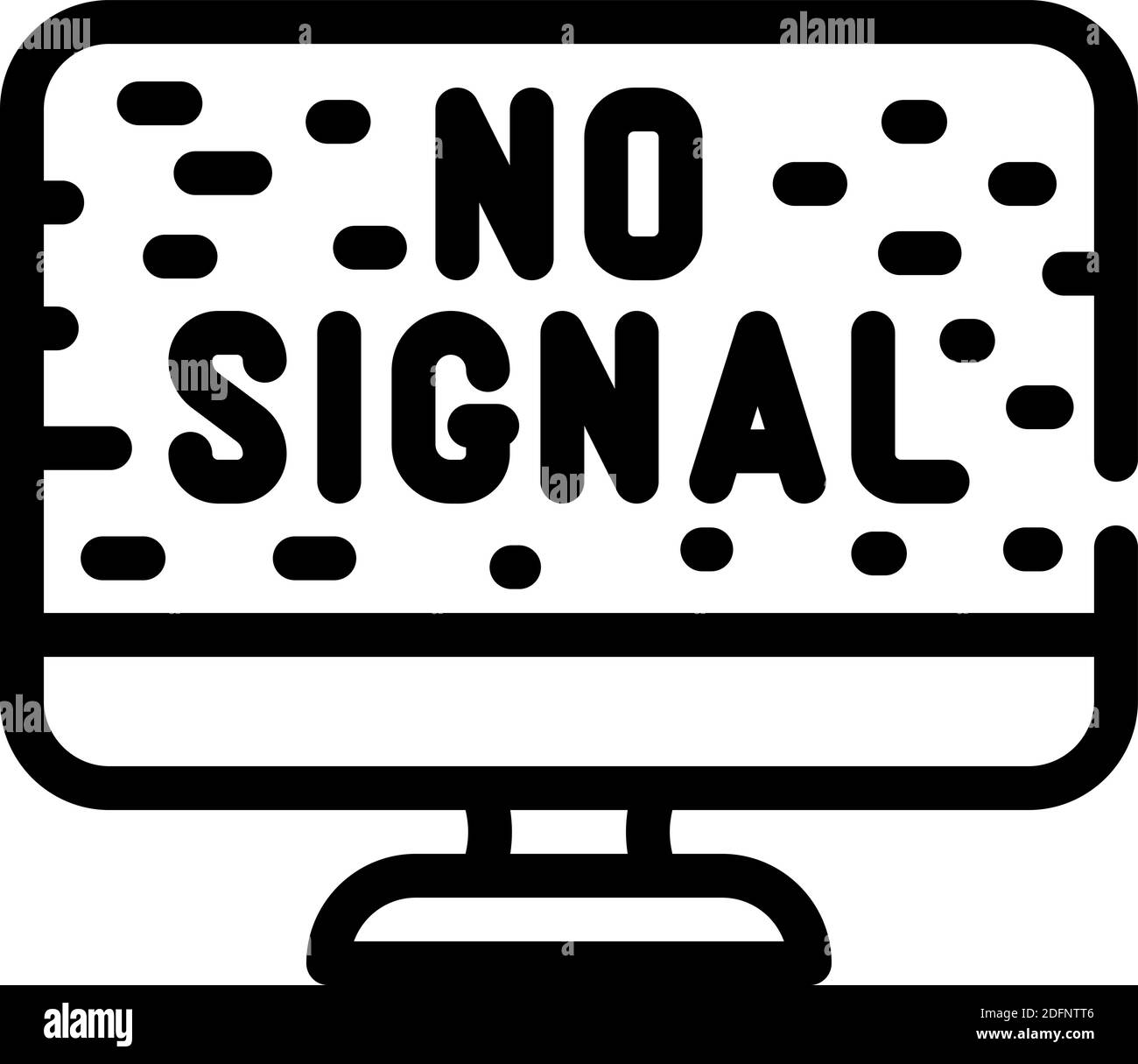 connection lost signal line icon vector illustration Stock Vector Image ...