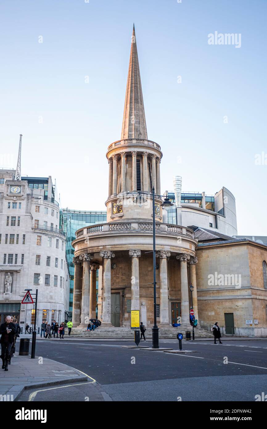 Religion church building architecture marylebone london hi-res stock ...