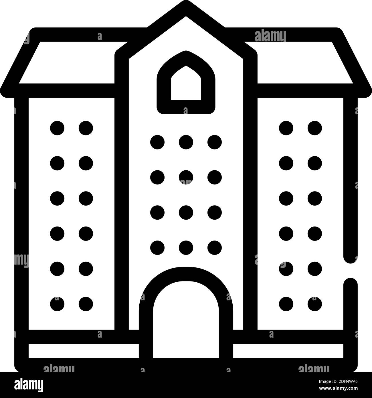 University Building Illustration