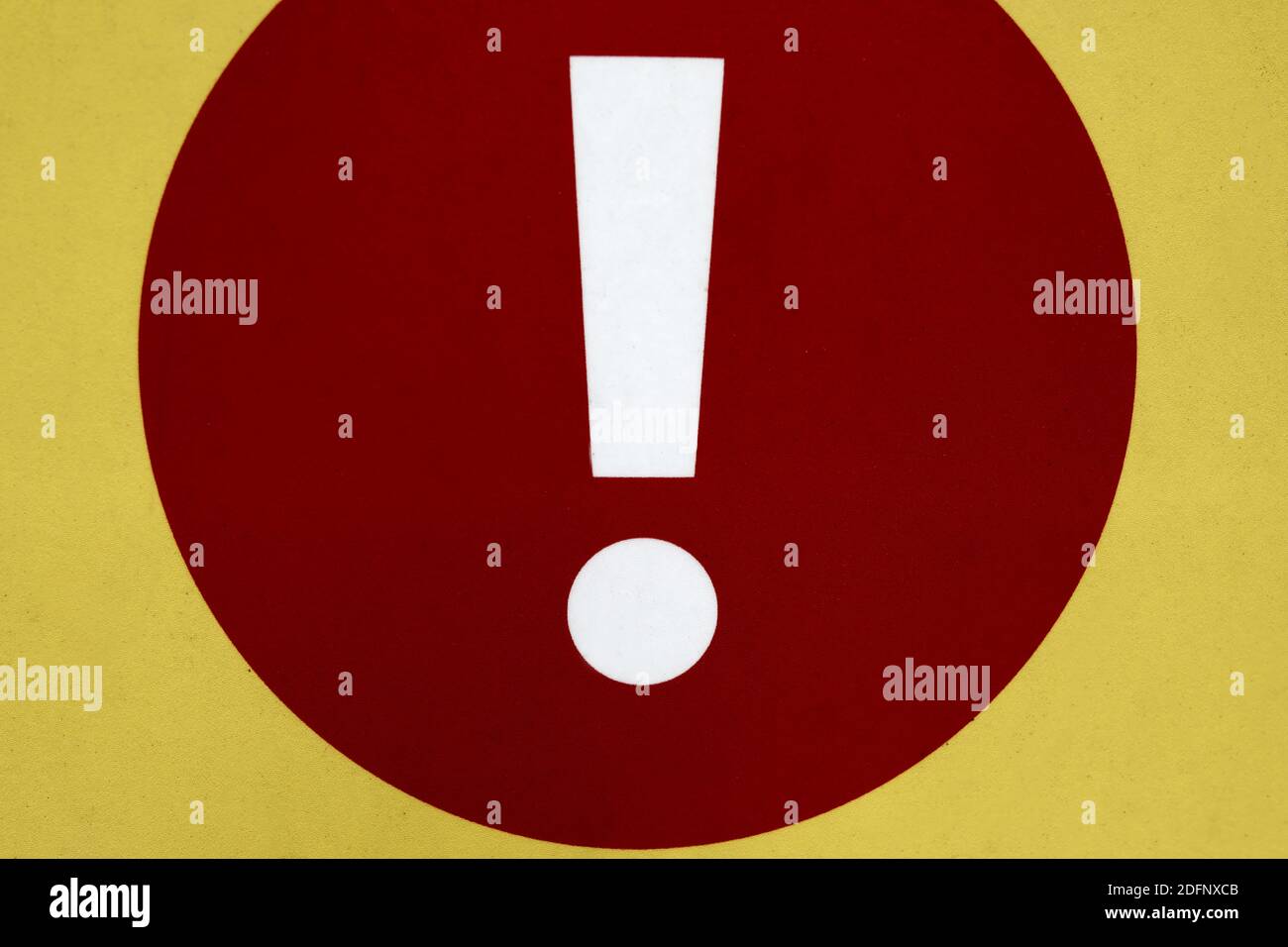 View of warning sign on the wall Stock Photo - Alamy