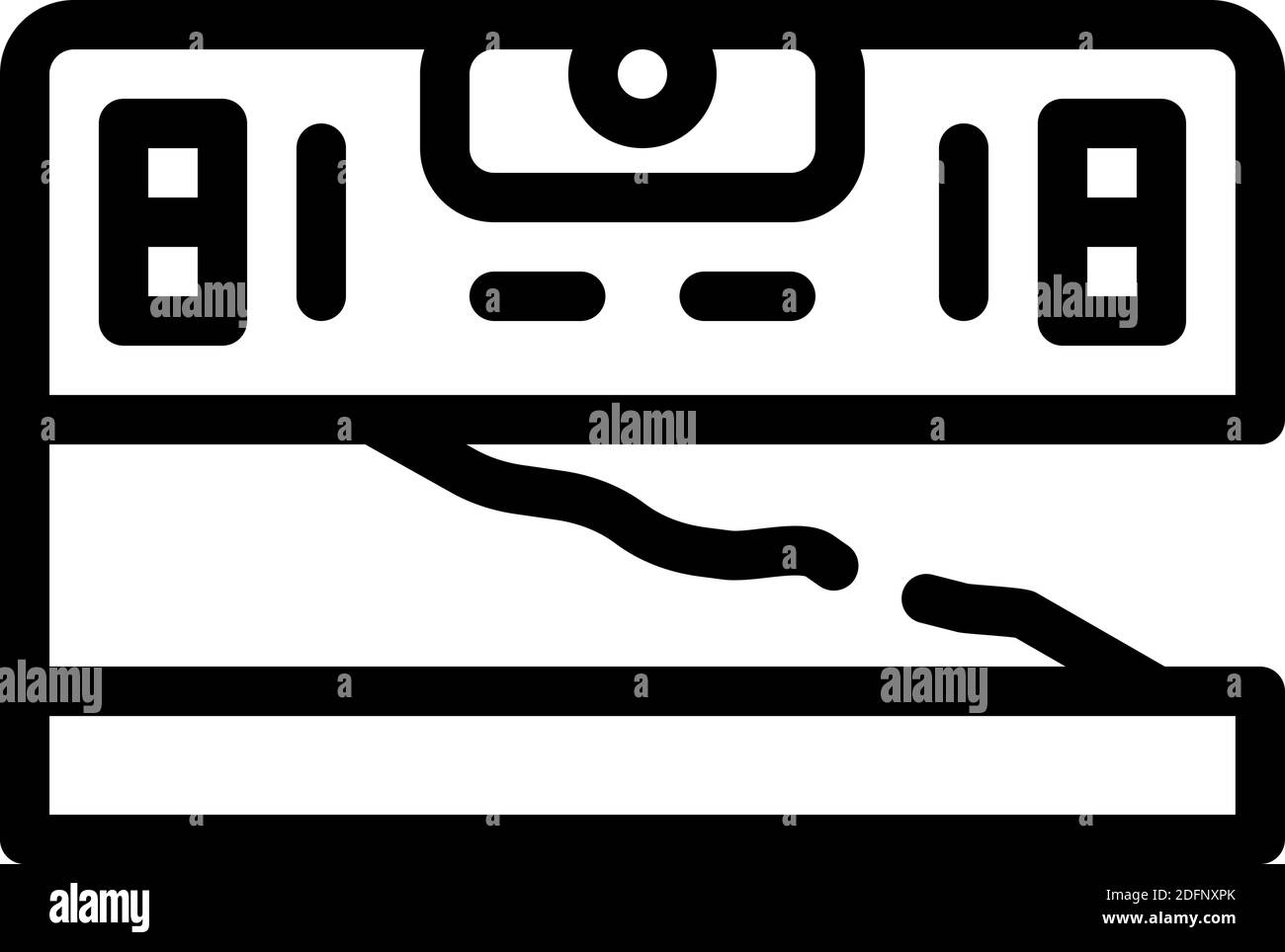 building level line icon vector illustration black Stock Vector Image ...