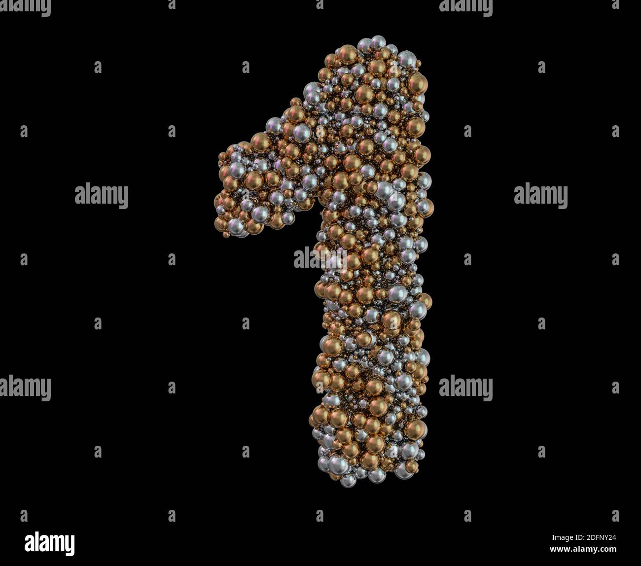 Light gold digit one hi-res stock photography and images - Alamy