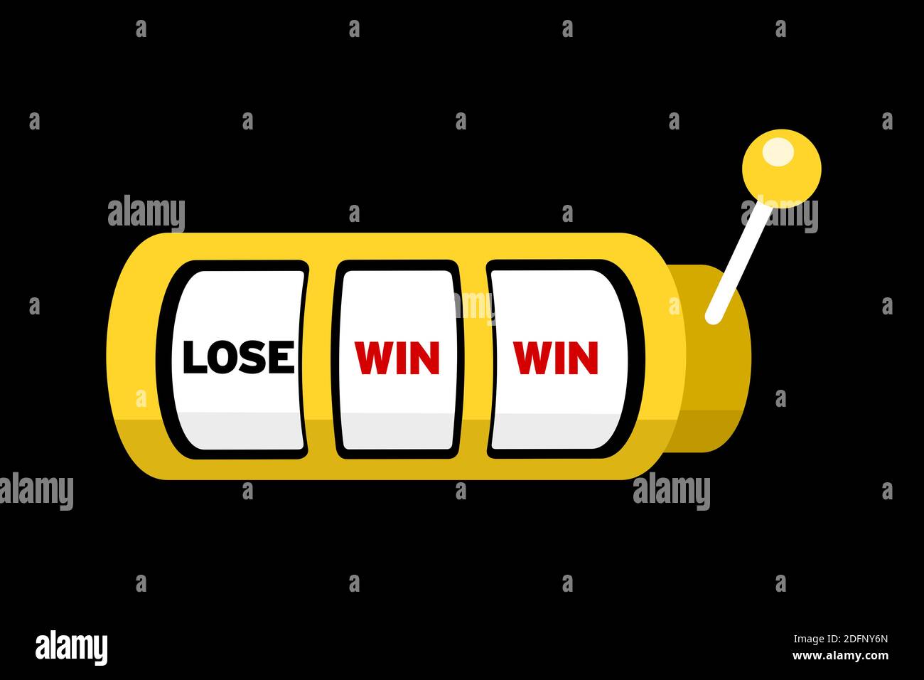 Gamble machine - hazardous play and gaming, chance to win and lose ...