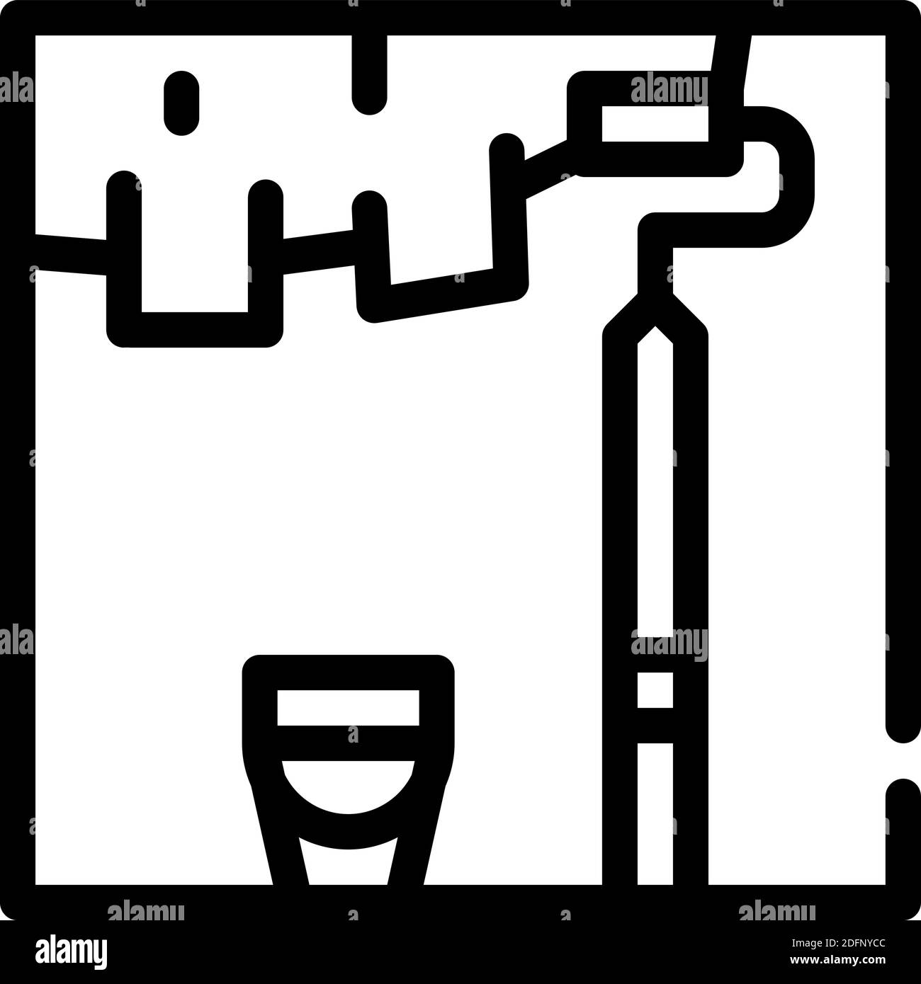 wall painting line icon vector illustration black Stock Vector Image ...