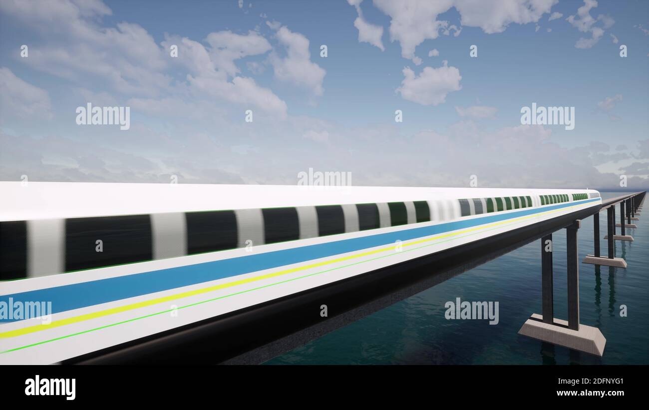 Modern train maglev hyperloop hi-res stock photography and images - Alamy