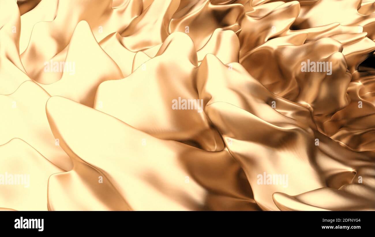 Trendy color Gold wave Golden fluid curve design element Elegant modern ...