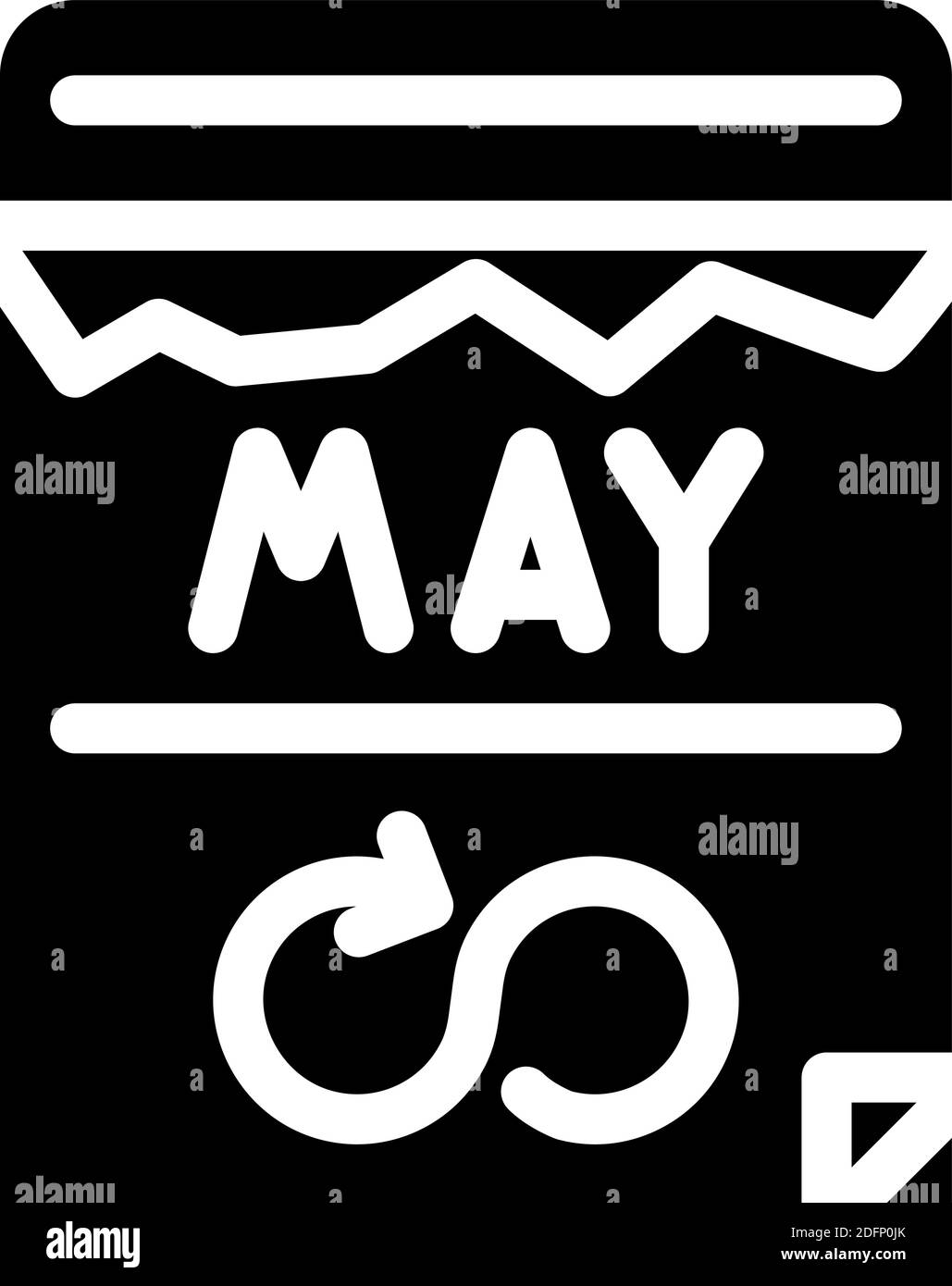 groundhog day glyph icon vector illustration black Stock Vector Image ...