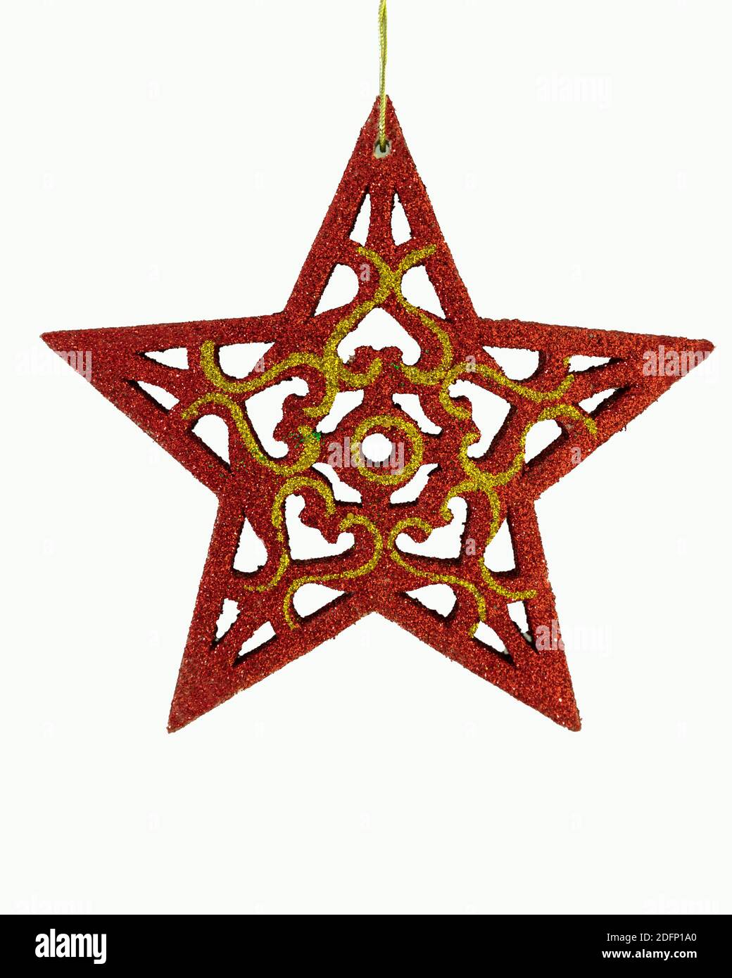 A beautiful red and gold colored star shaped artwork used for ...