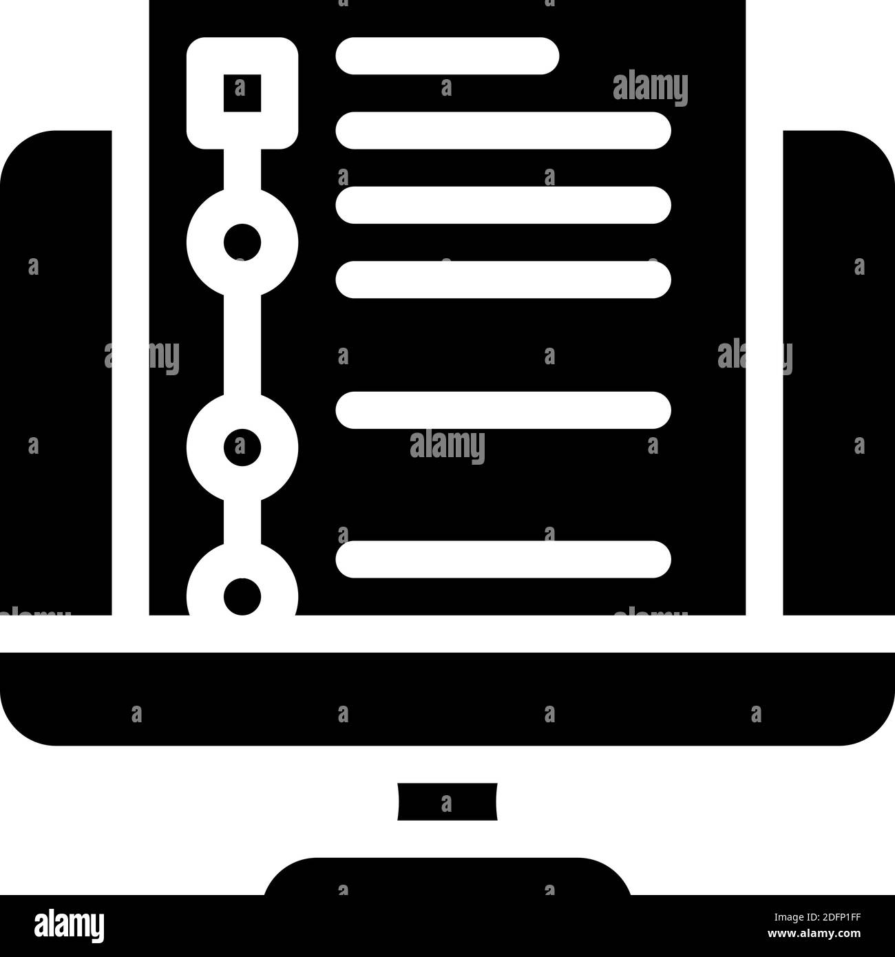 Astronomy online lesson glyph icon hi-res stock photography and images ...