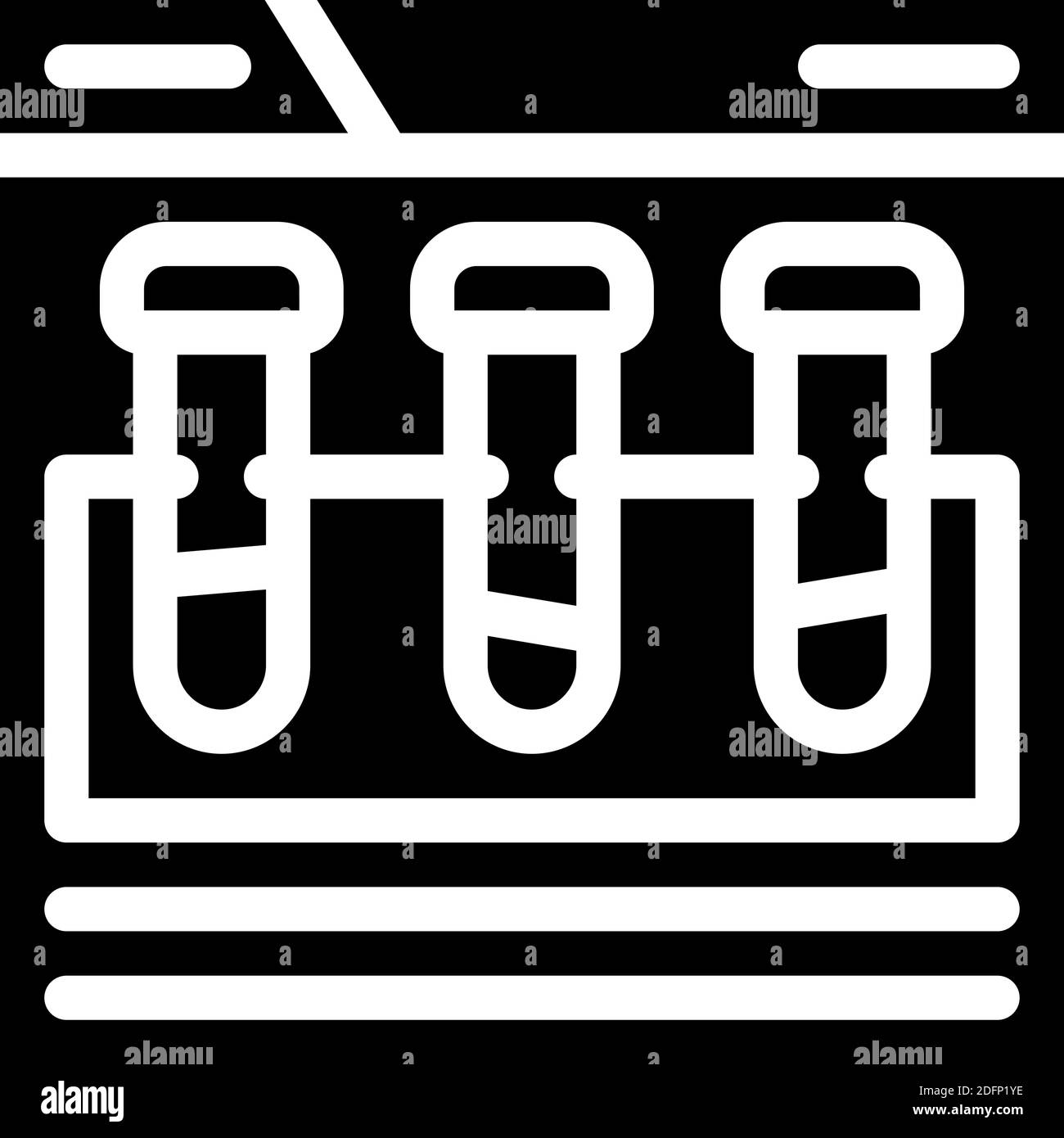 laboratory test online experiment glyph icon vector illustration Stock ...