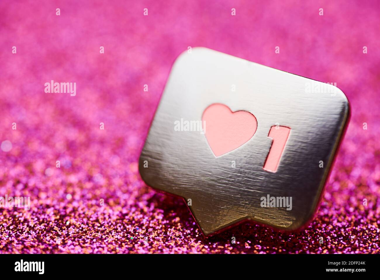 Like heart symbol. Like sign button, symbol with heart and one digit ...