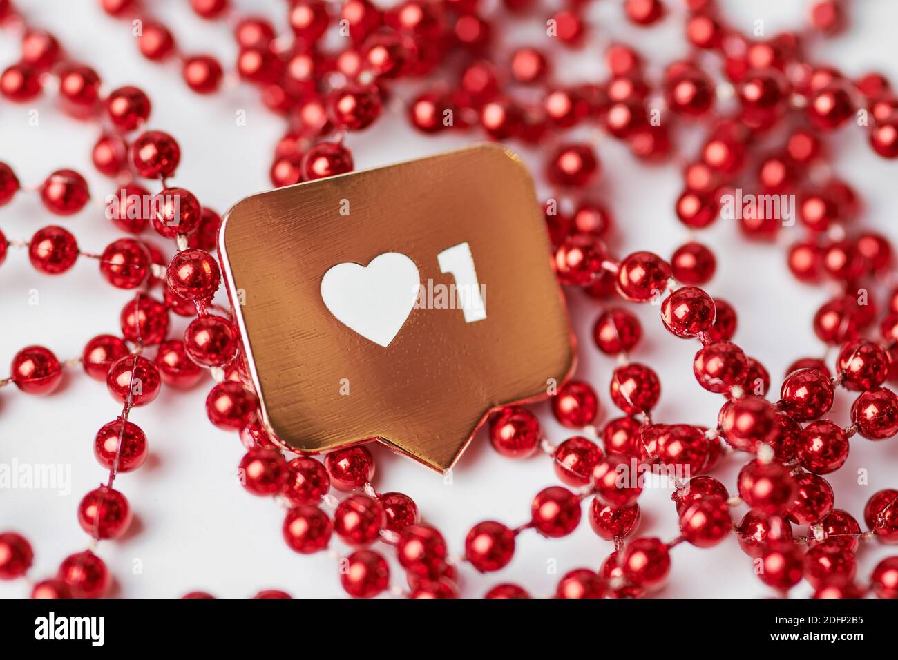 Like heart symbol. Like sign button, symbol with heart and one digit ...