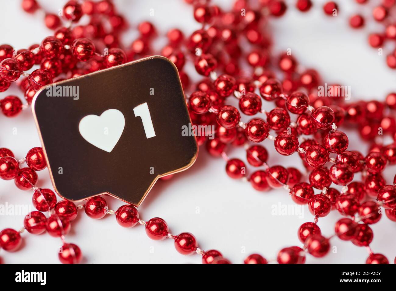 Like heart symbol. Like sign button, symbol with heart and one digit ...